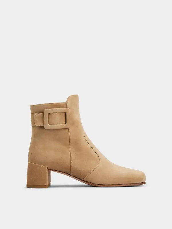 ROGER VIVIER Polly Suede Booties