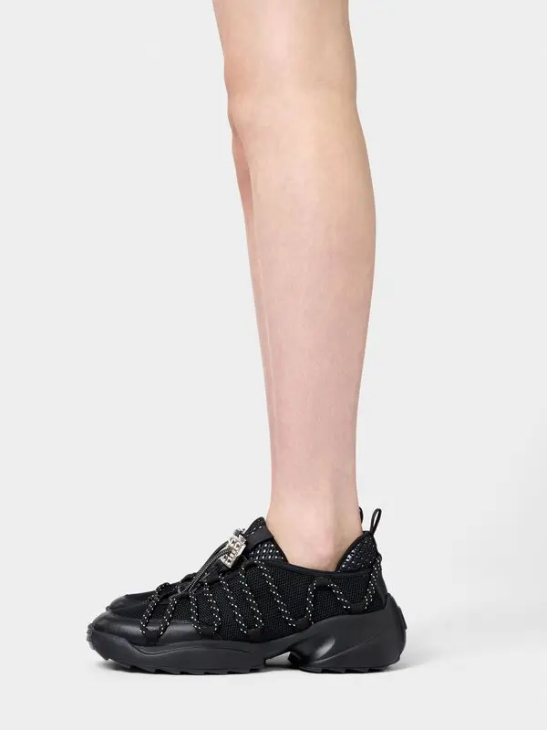 ROGER VIVIER Viv' Zag Embellished Sneakers