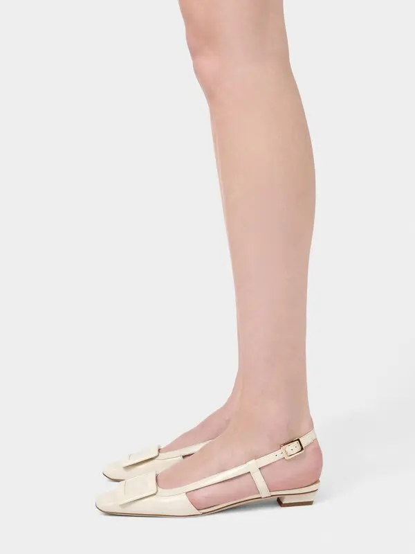 ROGER VIVIER Belle Vivier Slingback Ballerinas In Leather