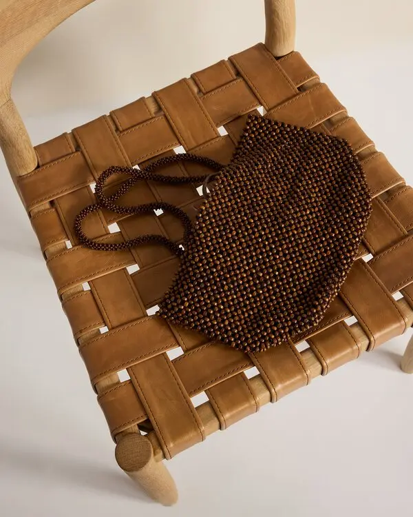 HAVEN WELL WITHIN Wooden Beaded Bag