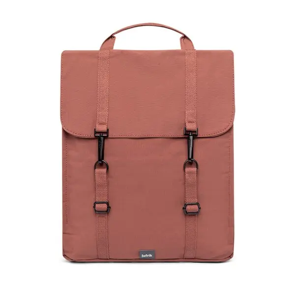 LEFRIK Handy Backpack With Laptop Sleeve - Red