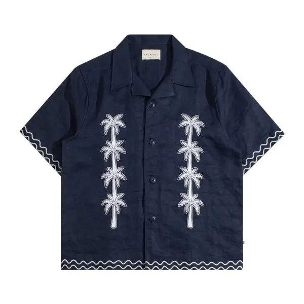 FAR AFIELD Veloso Palm Appliqué Shirt