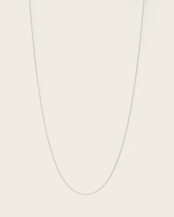 ALLSAINTS Jay Ball Chain Necklace - Silver