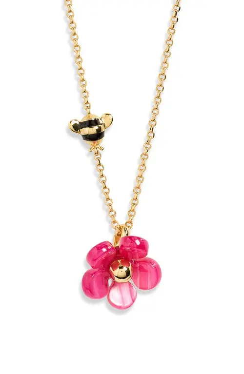 Kate Spade New York Summer Daze Flower Pendant Necklace - Pink
