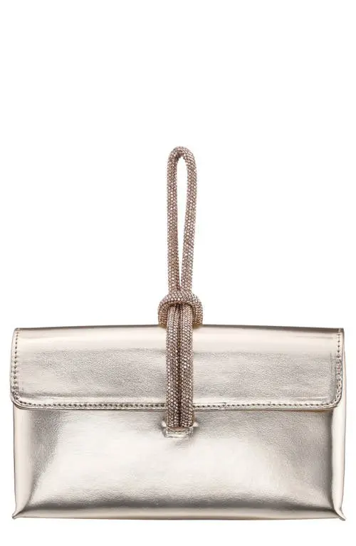 Nina Kaylee Metallic Faux Leather Clutch