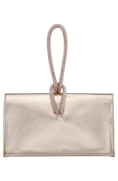 Nina Kaylee Metallic Faux Leather Clutch