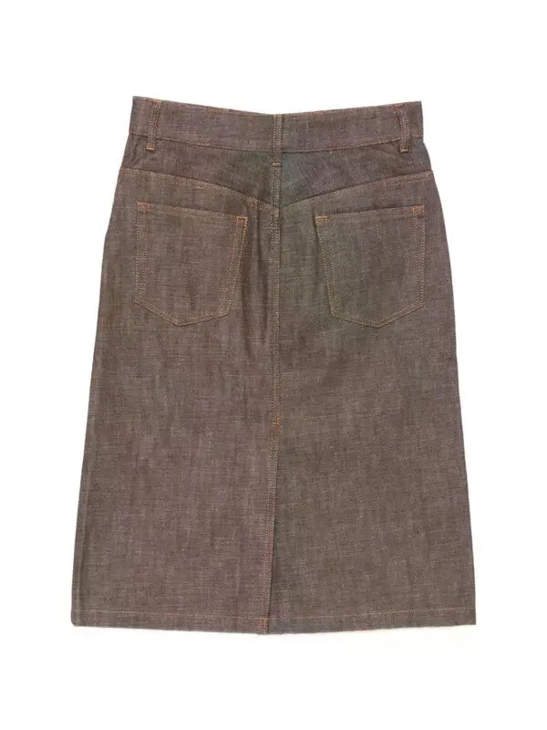 A.p.c. Contrast-stitch Five-pocket Skirt
