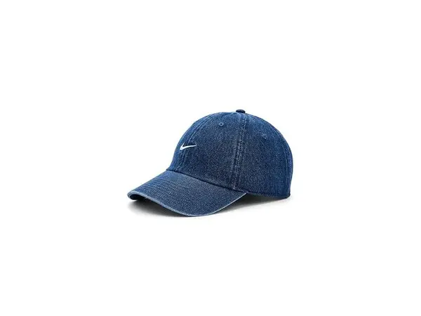 Nike Club Unstructured Denim Baseball Cap - Navy