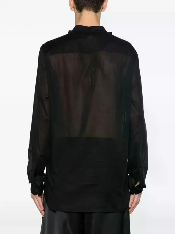 Rick Owens Island Sheer-panel Shirt