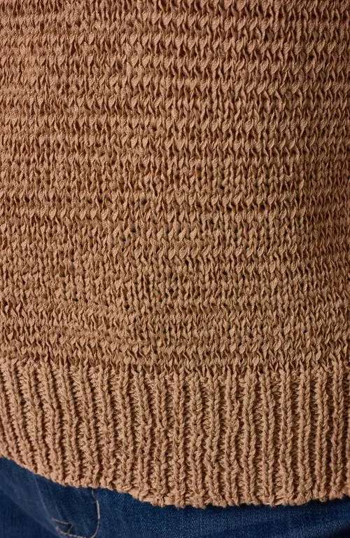 Donna Karan New York Sleeveless Knit Polo Sweater - Fawn