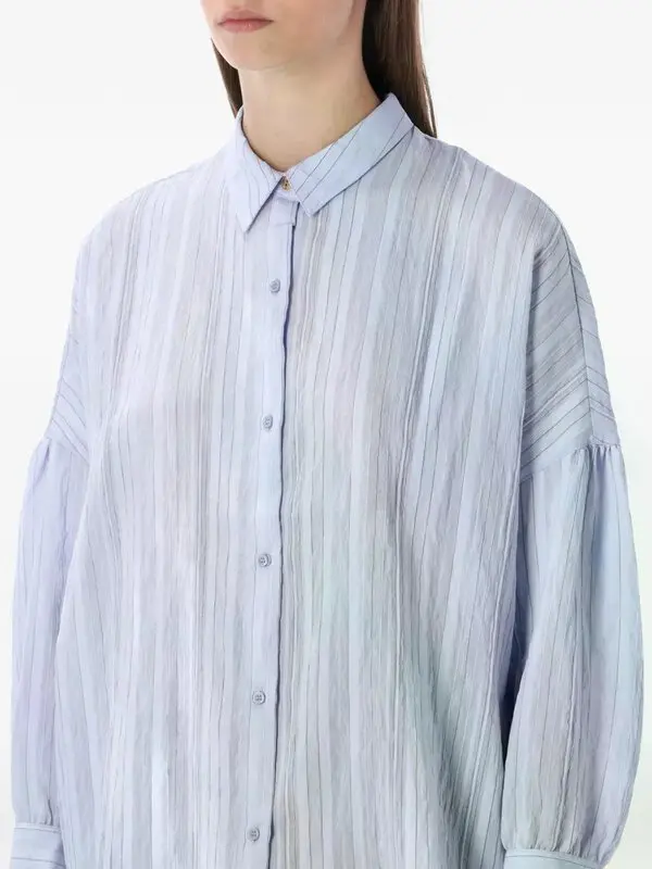 SESSUN Striped Balloon Sleeve Shirt
