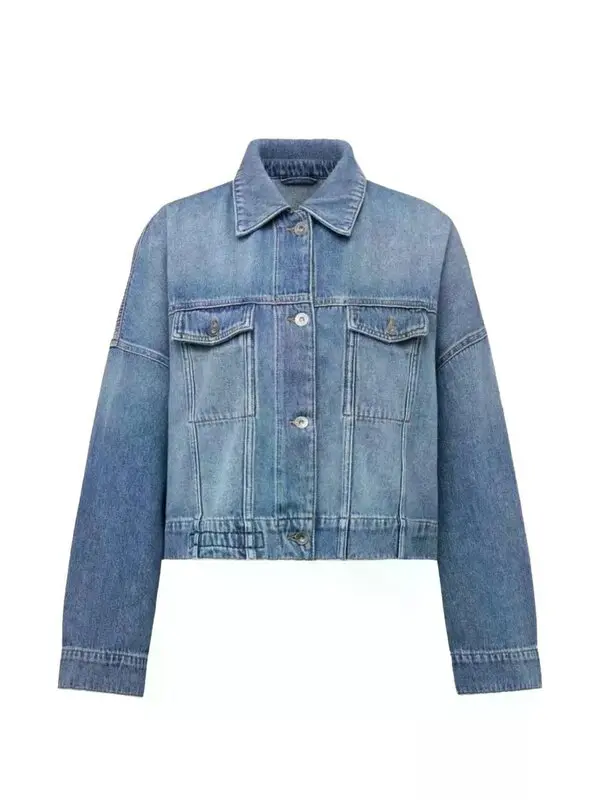 DRYKORN Holbrooks Cropped Denim Jacket - Blue