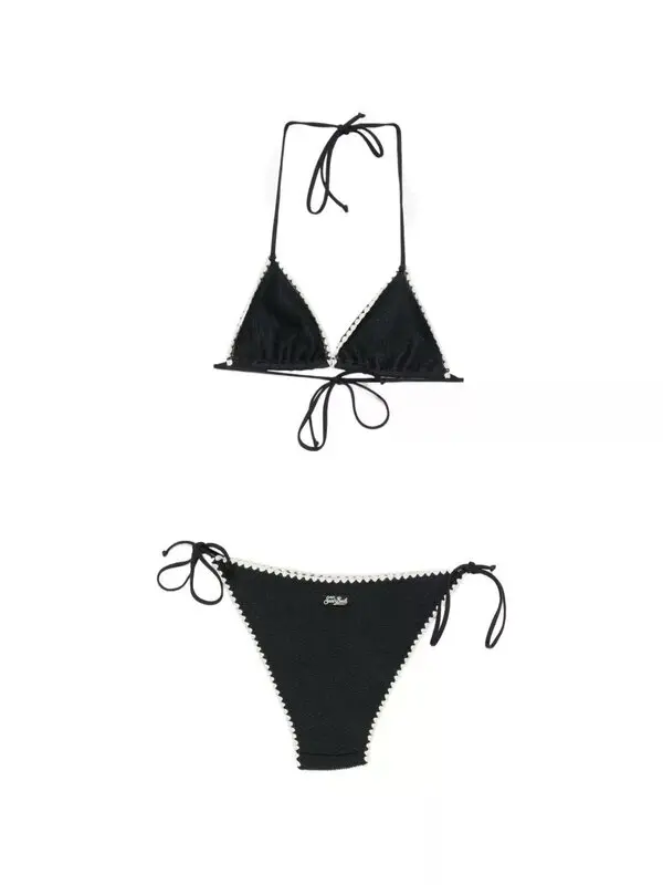 MC2 SAINT BARTH Crochet Trim Triangle Bikini