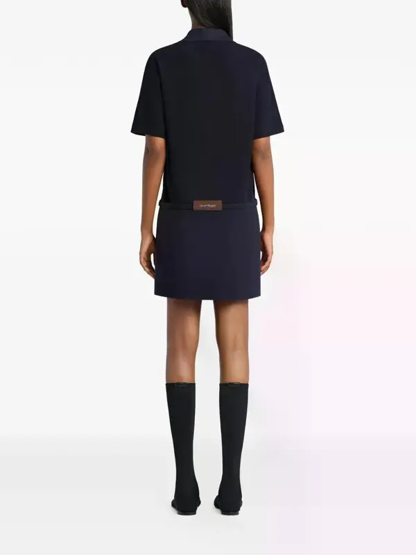 COURREGES Mini Polo Dress