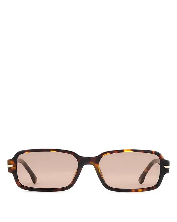 Victoria Beckham Rectangular Sunglasses 54mm - Brown