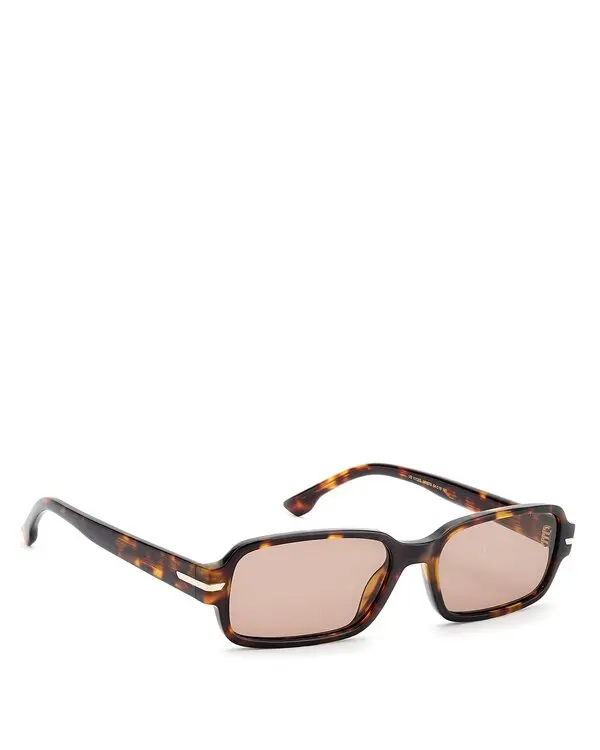 Victoria Beckham Rectangular Sunglasses 54mm - Brown