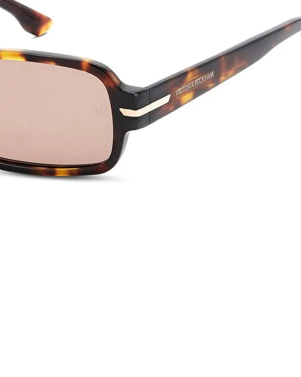 Victoria Beckham Rectangular Sunglasses 54mm - Brown