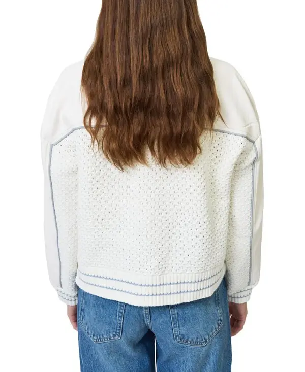 Central Park West Ophelia Crochet Sweater Bomber