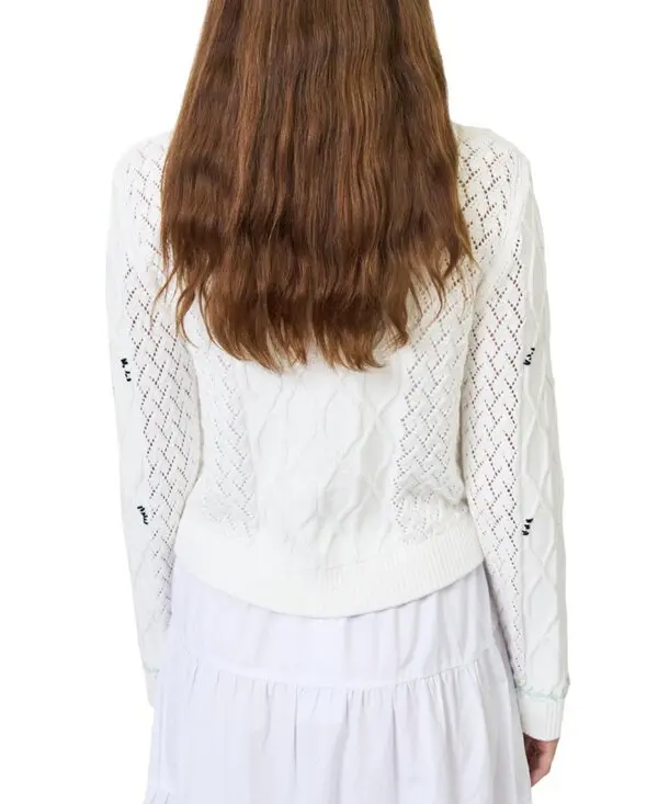 Central Park West Jaden Embroidered Cardigan