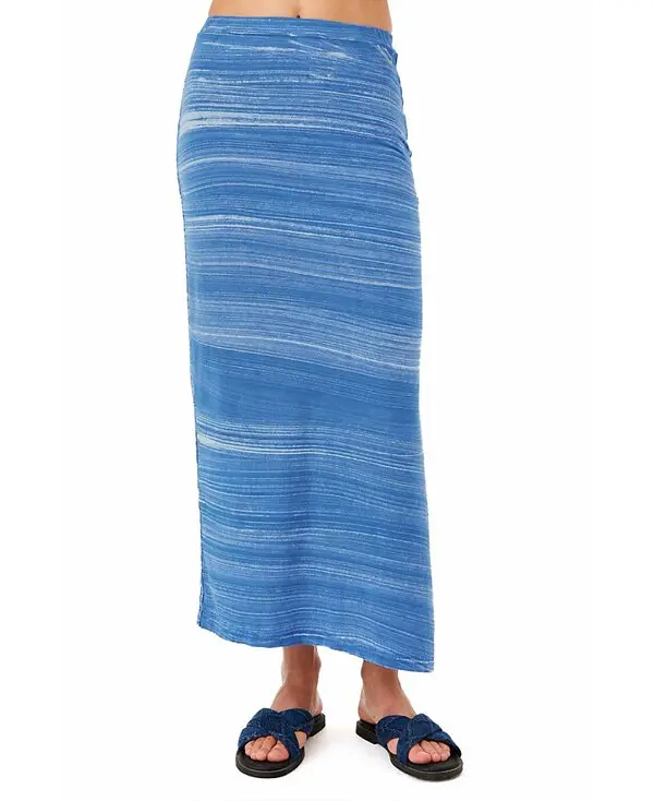 Goldie LeWinter Cabana Stripe Maxi Skirt - Sea