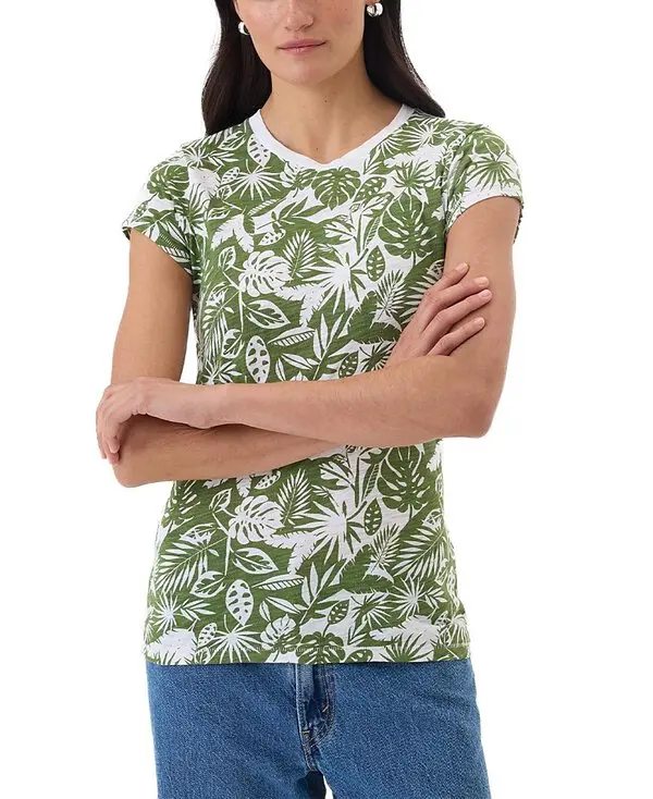 Goldie LeWinter Paradise Ringer Tee - Palm