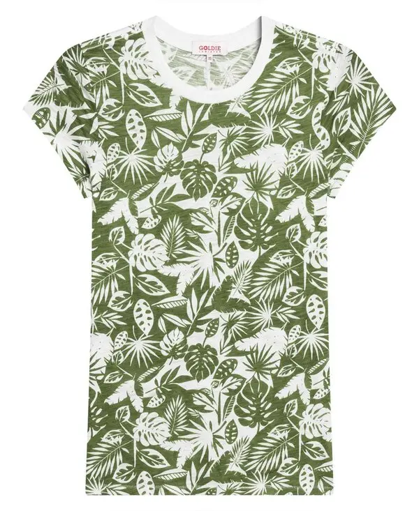 Goldie LeWinter Paradise Ringer Tee - Palm
