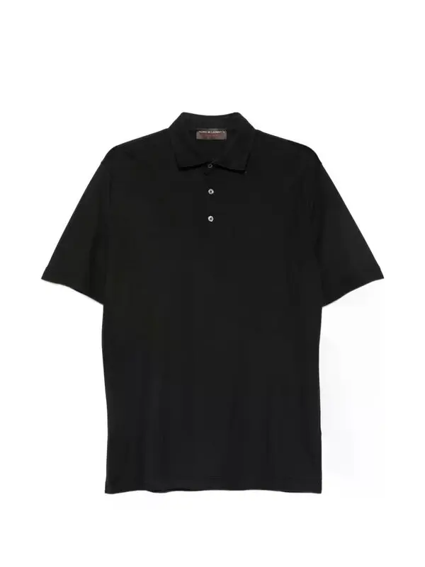 FILIPPO DE LAURENTIIS Short-sleeve Polo Shirt - Black