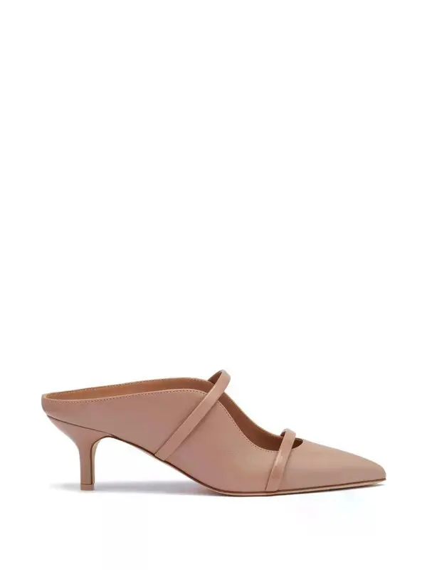 MALONE SOULIERS Maureen Double Strap Mules - Neutrals