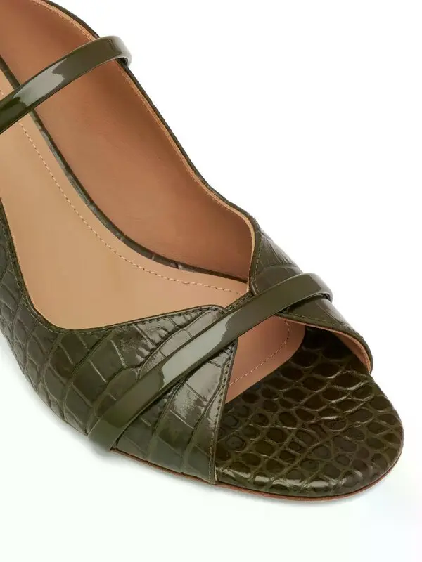 MALONE SOULIERS Norah Embossed Leather Sandals