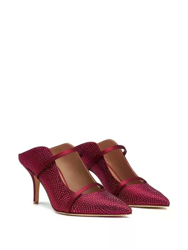 MALONE SOULIERS Maureen Crystal-embellished Mules