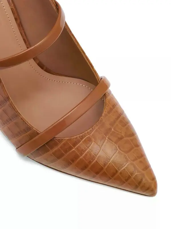 MALONE SOULIERS Maureen Embossed Leather Mules