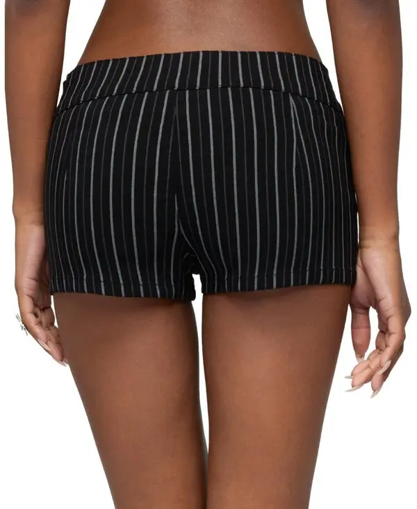 EDIKTED Striped Micro Shorts