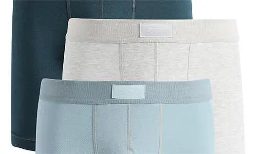 SKIMS 3-pack 5-inch Stretch Cotton & Modal Boxer Briefs - Verdant Multi
