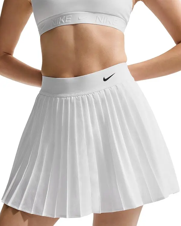 Nike Victory Dri-fit High-waisted Tennis Skort - White/black
