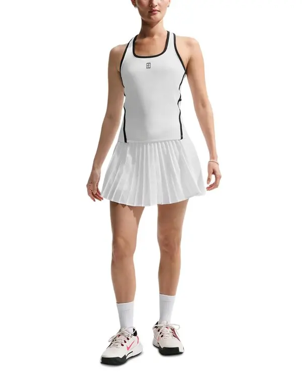 Nike Victory Dri-fit High-waisted Tennis Skort - White/black