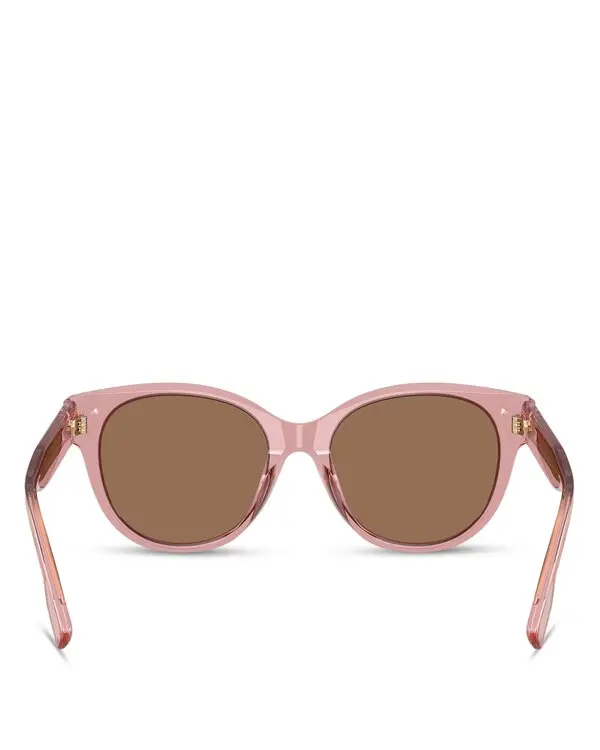 Tory Burch Round Frame Sunglasses, 54mm - Light Pink