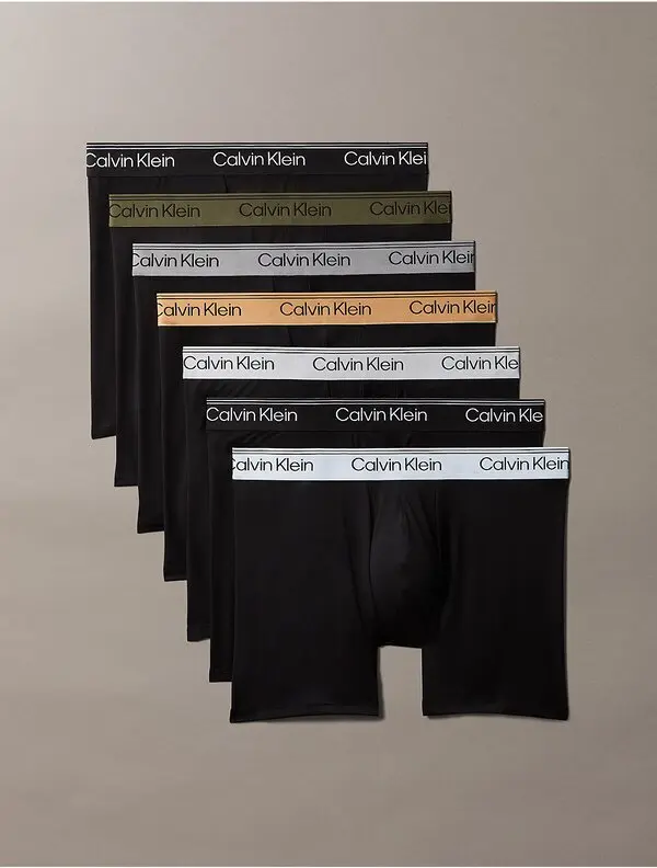 Calvin Klein Microfiber Stretch 7-pack Boxer Brief - Black Multi