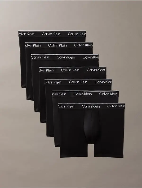 Calvin Klein Microfiber Stretch 7-pack Boxer Brief - Black