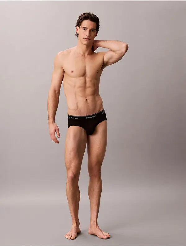 Calvin Klein Icon Cotton Stretch Metallic 3-pack Hip Brief