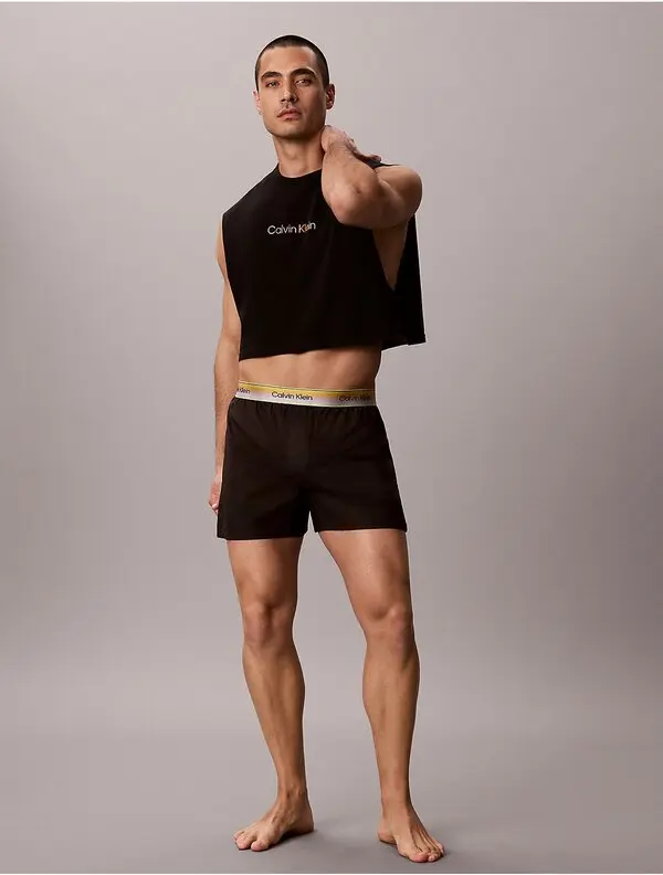 Calvin Klein Cotton Poplin Pride Boxer - Black