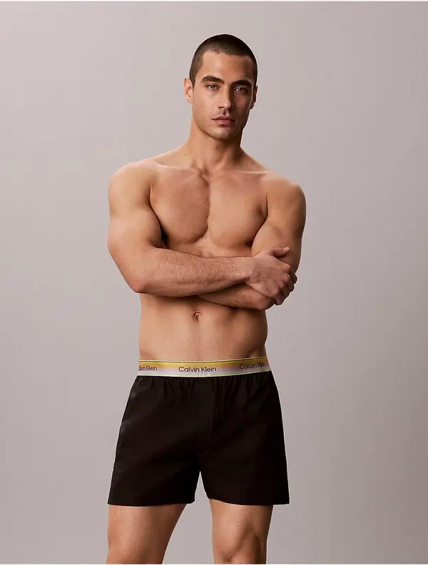 Calvin Klein Cotton Poplin Pride Boxer - Black