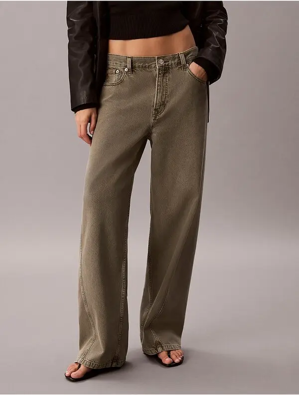 Calvin Klein Twisted Seam Low Rise Baggy Jeans