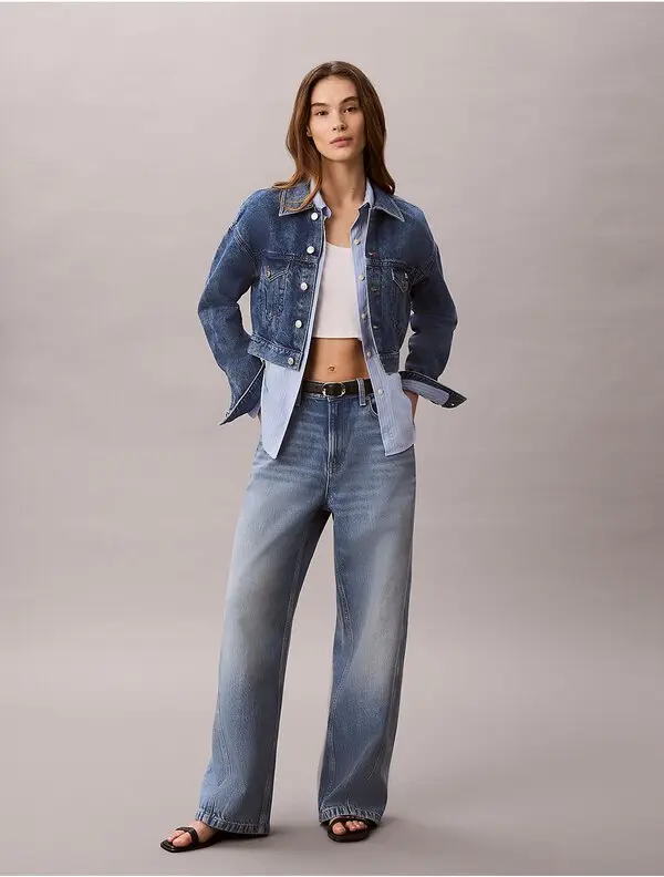 Calvin Klein Twisted Seam Low Rise Baggy Jeans