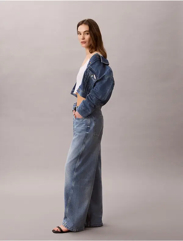 Calvin Klein Twisted Seam Low Rise Baggy Jeans