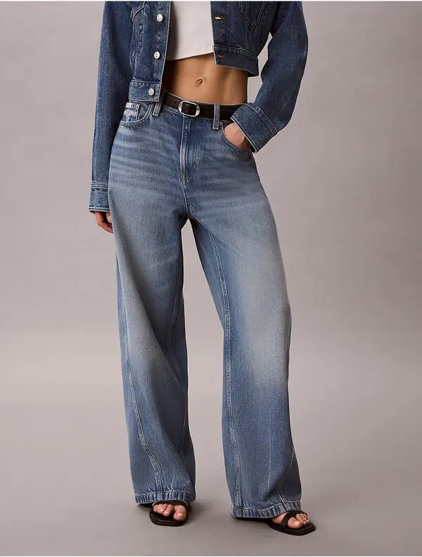 Calvin Klein Twisted Seam Low Rise Baggy Jeans