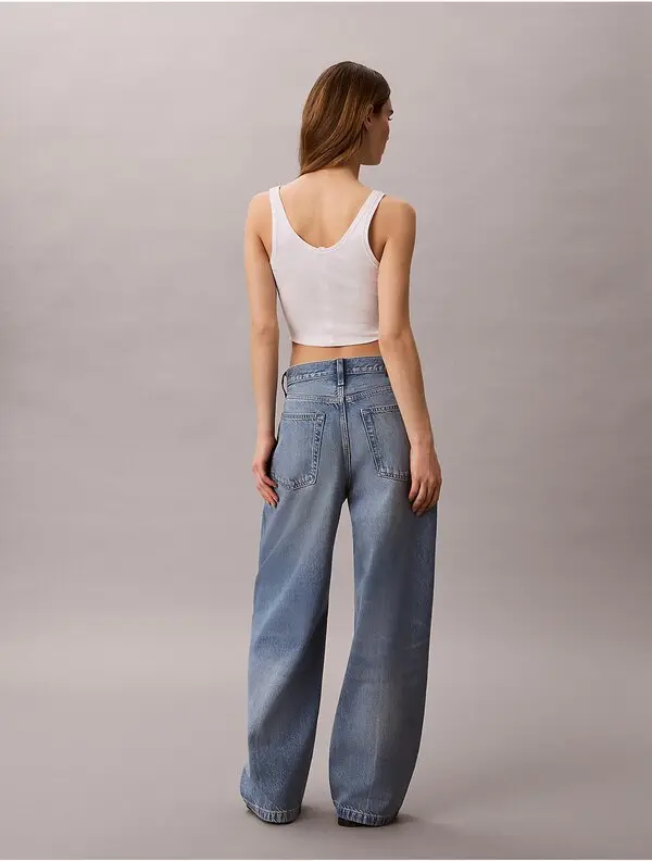 Calvin Klein Twisted Seam Low Rise Baggy Jeans