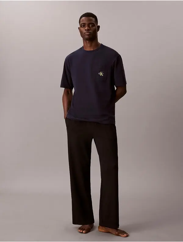 Calvin Klein Pique Sleep Pants - Black