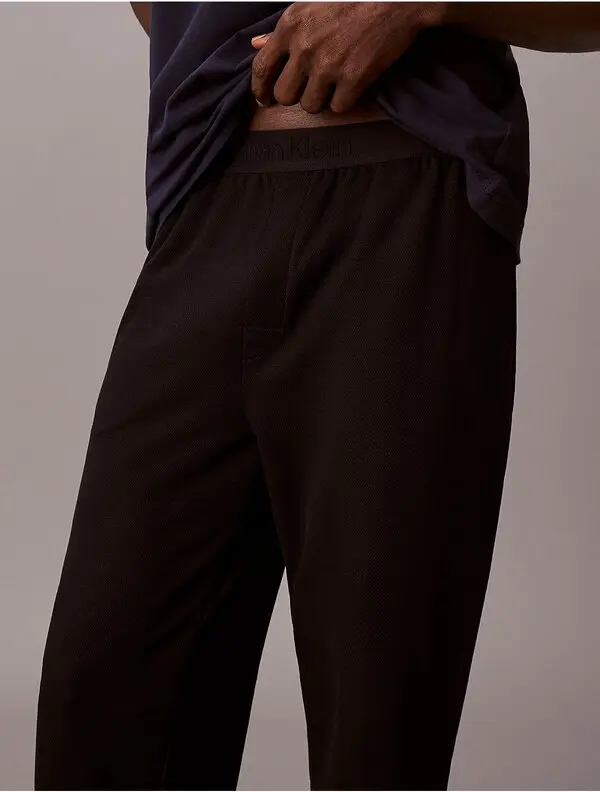 Calvin Klein Pique Sleep Pants - Black