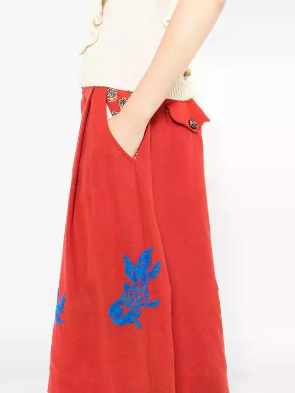 GG IN RED Embroidered Shorts