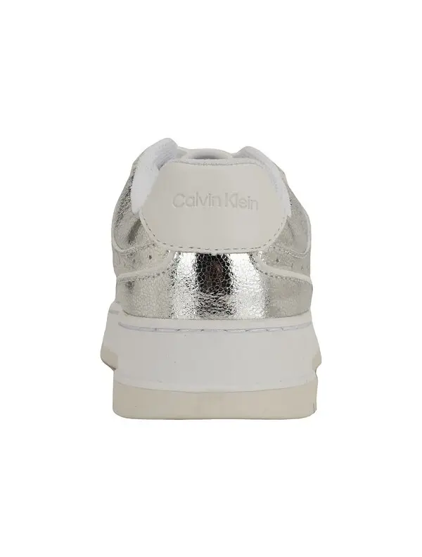 Calvin Klein Pazquale Sneakers With Contrast Trims - Silver